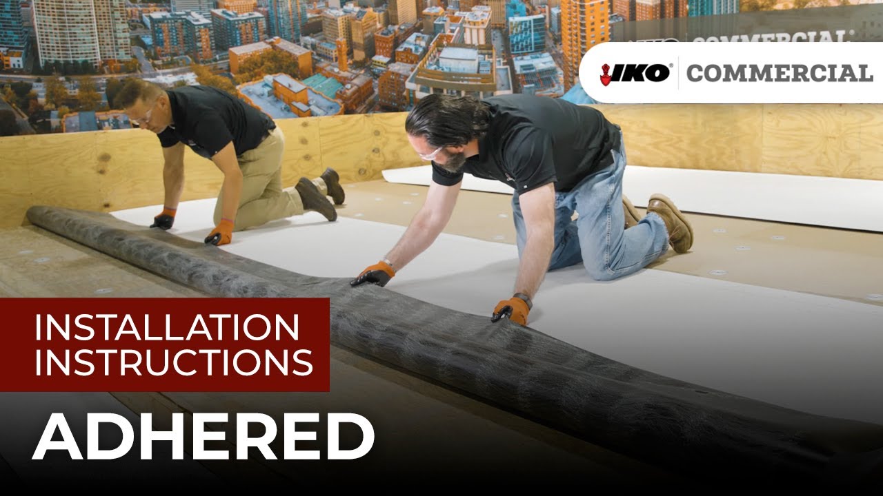 IKO InnoviTPO Adhered Installation Guide | IKO Commercial - YouTube