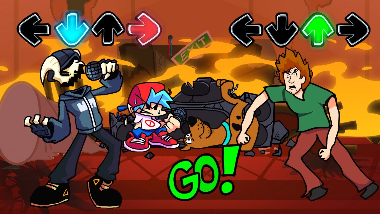 Friday Night Funkin' - Shaggy avenges Scooby (Tabi vs Shaggy) - YouTube