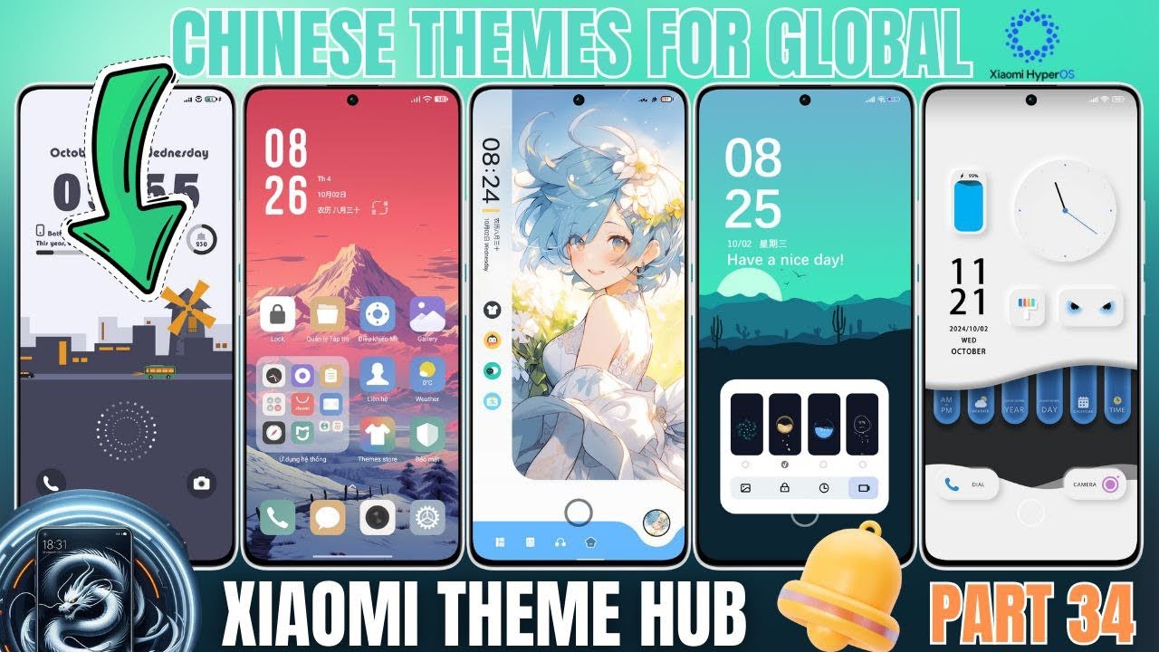 Beautiful Chinese Themes For Xiaomi Global Part 34 | Xiaomi Theme Hub ...