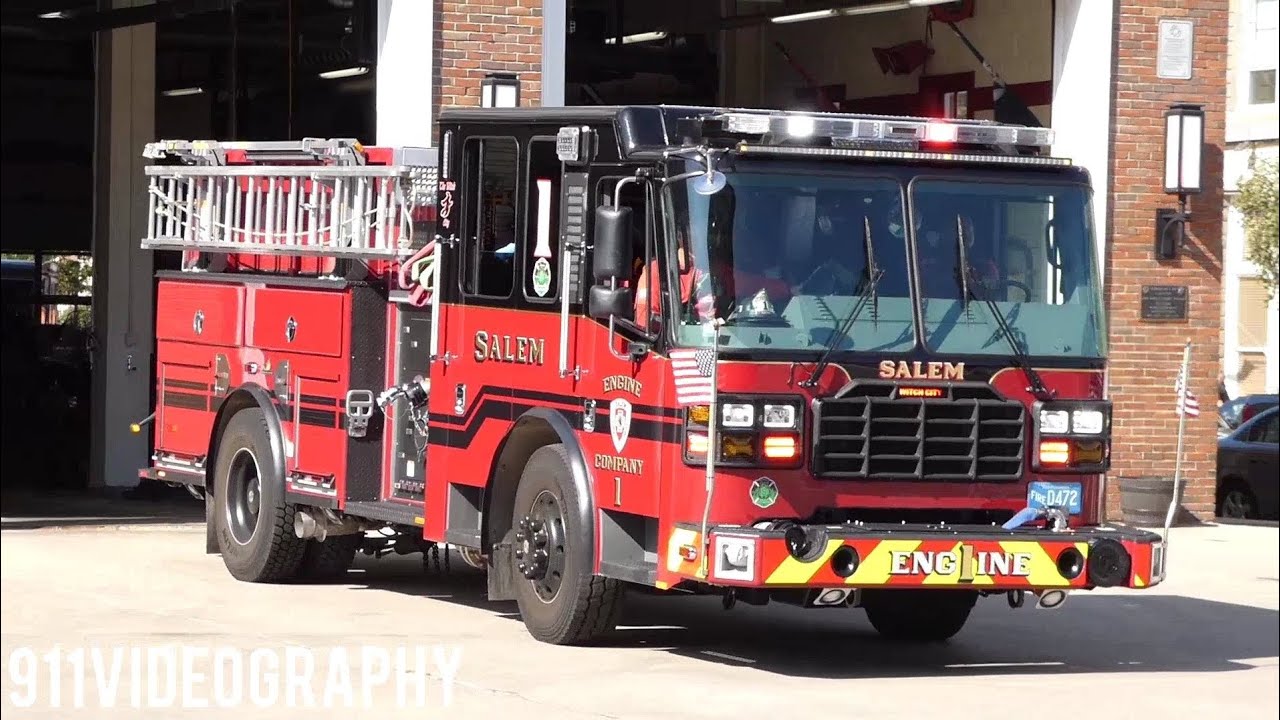 Salem Fire Department Engine 1 Responding - YouTube