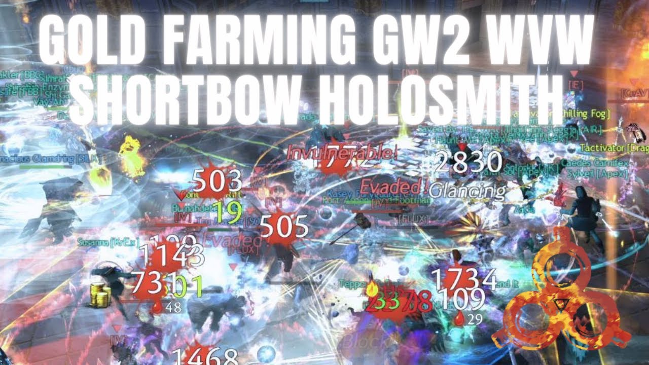 GW2 WvW Gold Farming: Shortbow Holosmith XP and Loot Run! 2024 - YouTube