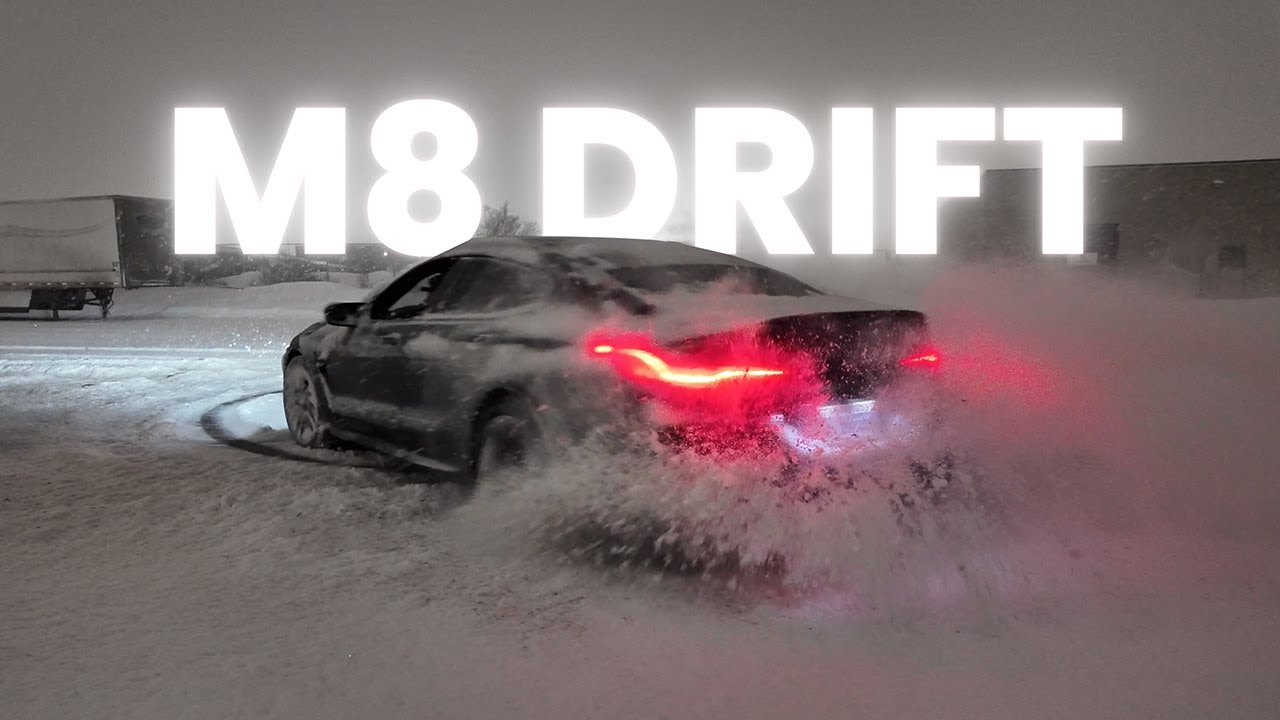 M8 Competition Drifting POV in Toronto Snow Night - YouTube