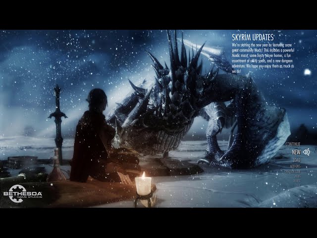 Menu Wallpaper Skyrim Game Menu Wallpapers Wallpaper Cave