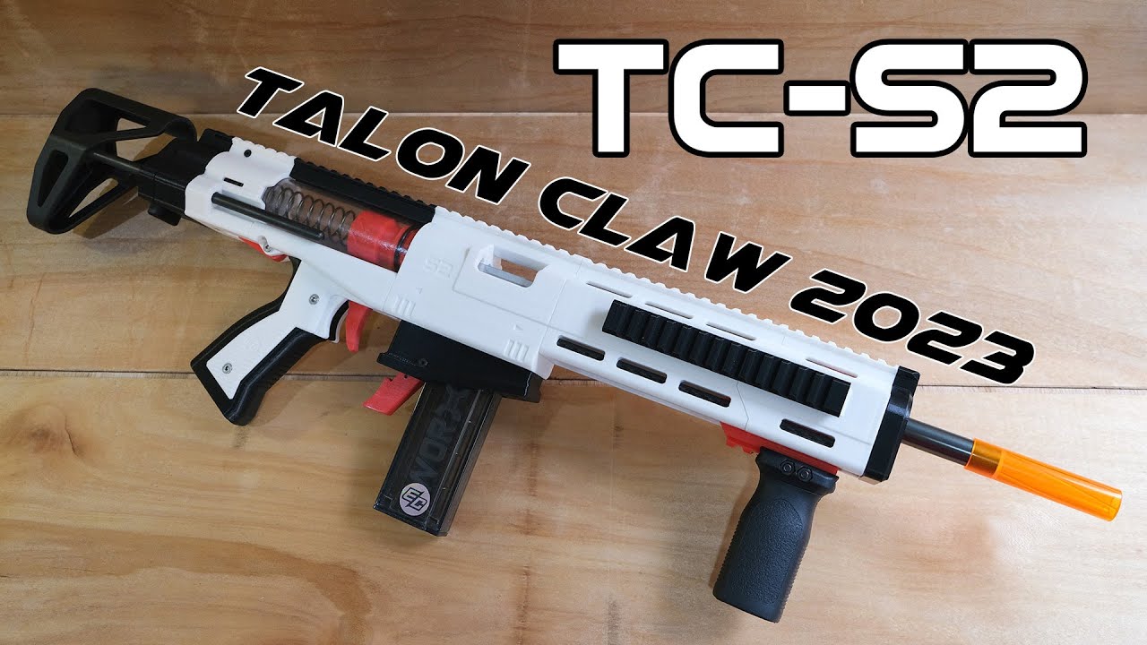 TC-S2 Foam Dart Blaster Talon Claw 龍爪S2 軟彈發射器 - YouTube