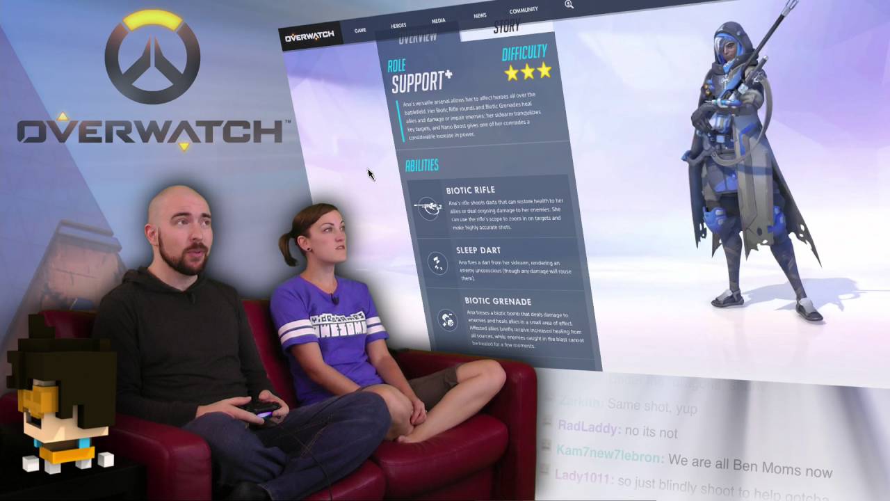 Ana Gameplay Debut! Overwatch AWESOME! - YouTube