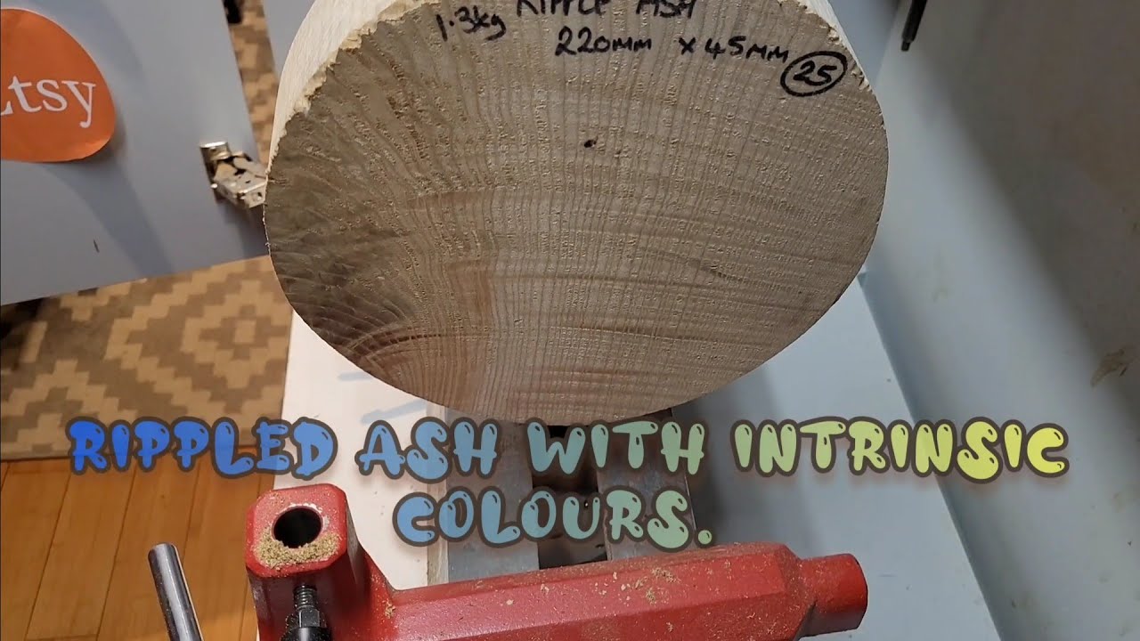 Woodturning Rippled Ash bowl with intrinsic colours -Colour Explosion ...