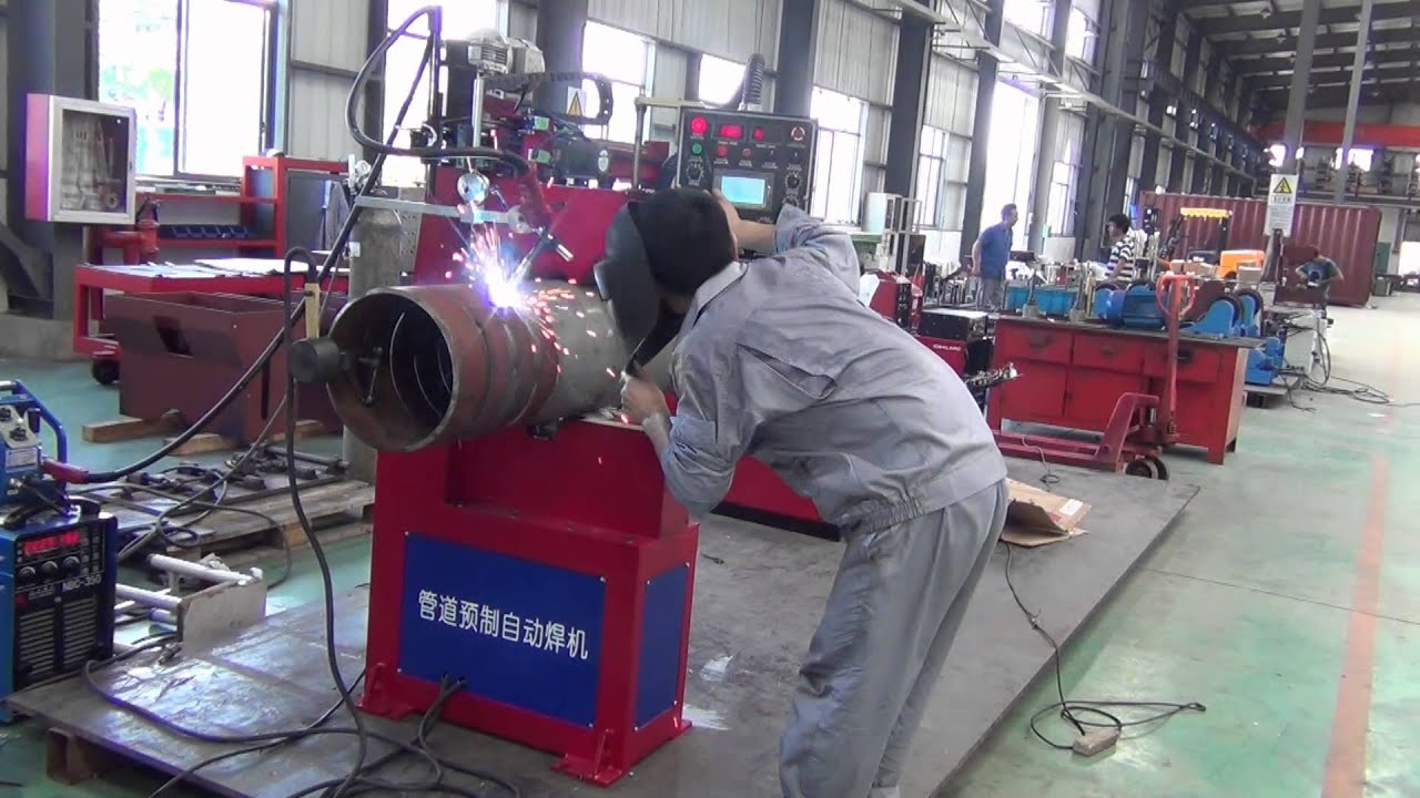 Automatic Welding Machine with TIG/MIG for Pipe Spool Fabrication - YouTube