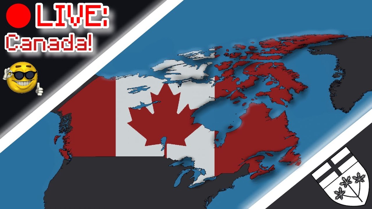 LIVE! - Building Canada in Large Scale - Minecraft - YouTube