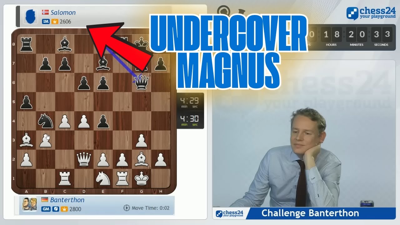 Undercover MAGNUS CARLSEN destroys GM Jan Gustafsson in Blitz - YouTube