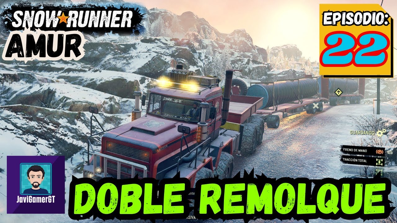 Vamos con doble remolque y tuberías gordas | Ep. 22 | AMUR-SnowRunner PC - YouTube