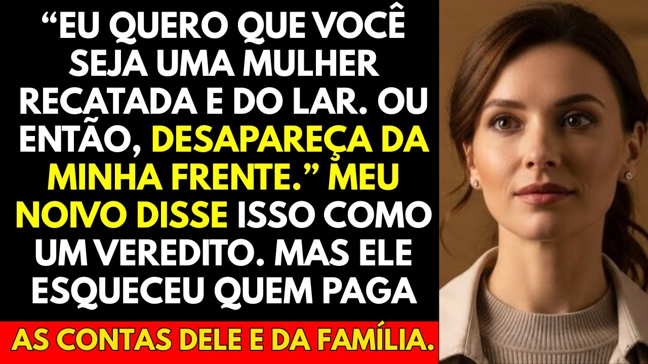 “Eu quero que você seja uma mulher recatada e do lar. Ou então ...