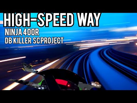 NINJA 400 SCREAMING OUT LOUD IN HIGH-SPEED WAY | NINJA400R | GO PRO 8 ...