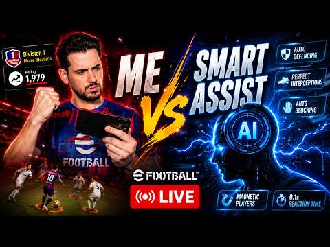 ME vs. SMART ASSIST 😤 Can I Get the 15 WIN STREAK BADGE in eFootball MOBILE? 🔥