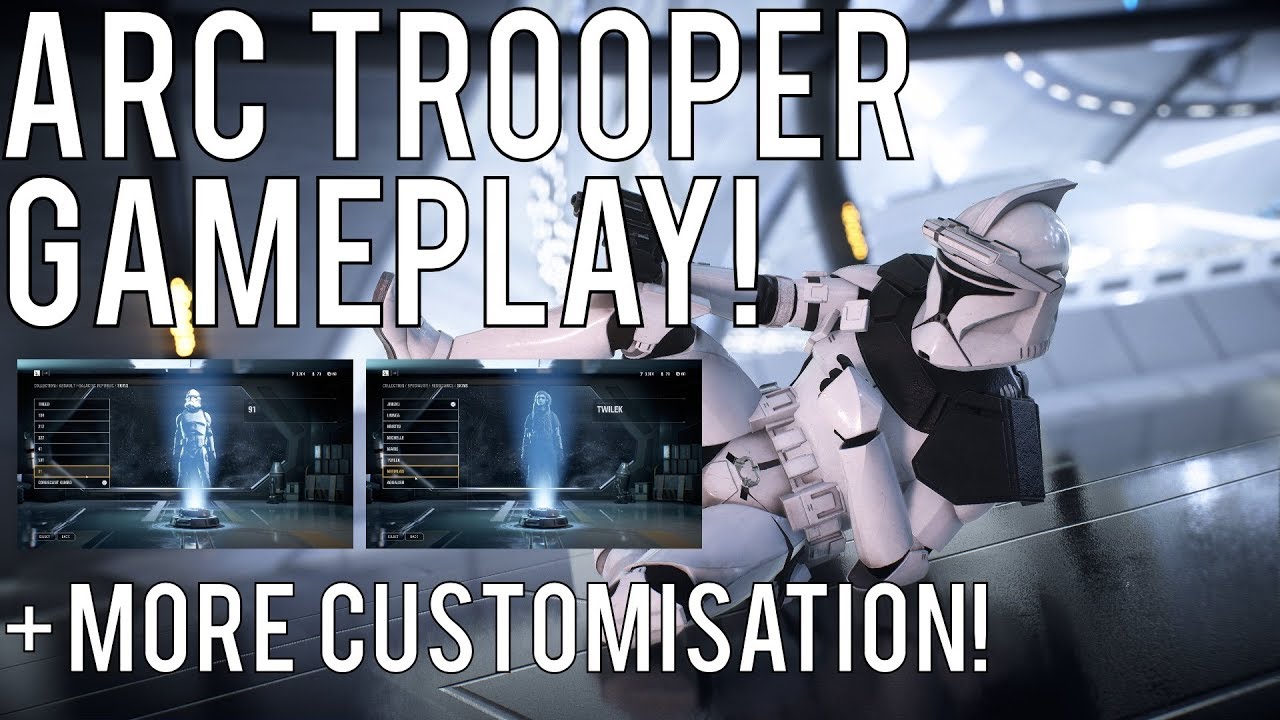 ARC TROOPER GAMEPLAY! + MORE CUSTOMISATION! - Battlefront 2 Gameplay ...