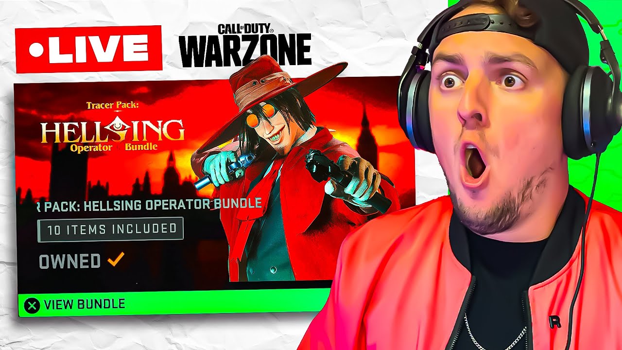 🔴 LIVE - USING the NEW ALUCARD Hellsing Operator Bundle in WARZONE ...