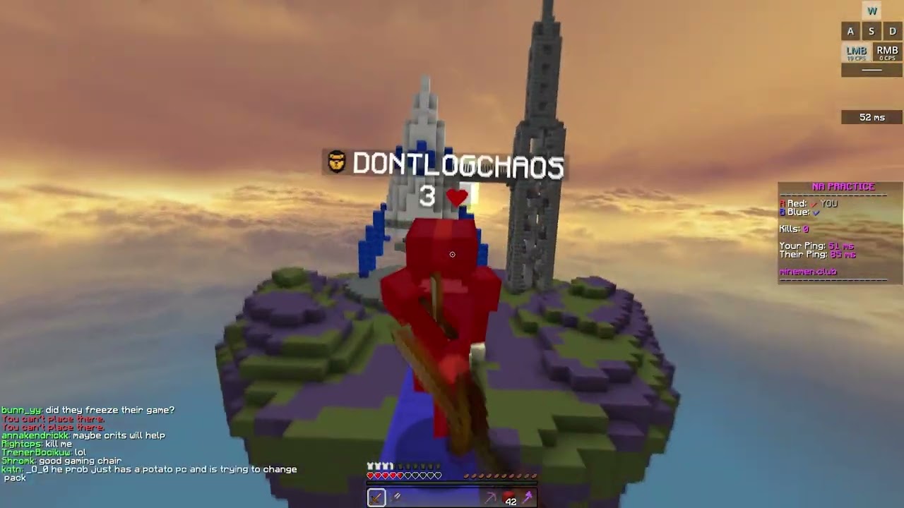 S tier warmed up | minemen.club bedfight montage - YouTube