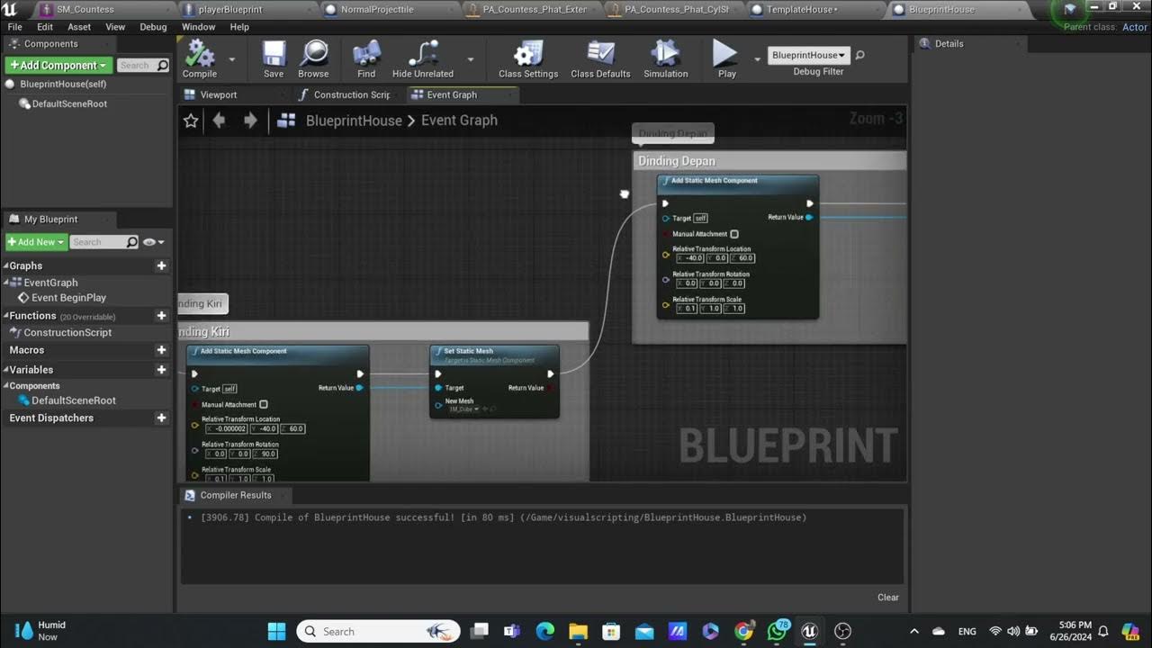 Tugas 2 - Blueprint Fundamental - [Mekanika Game] - YouTube
