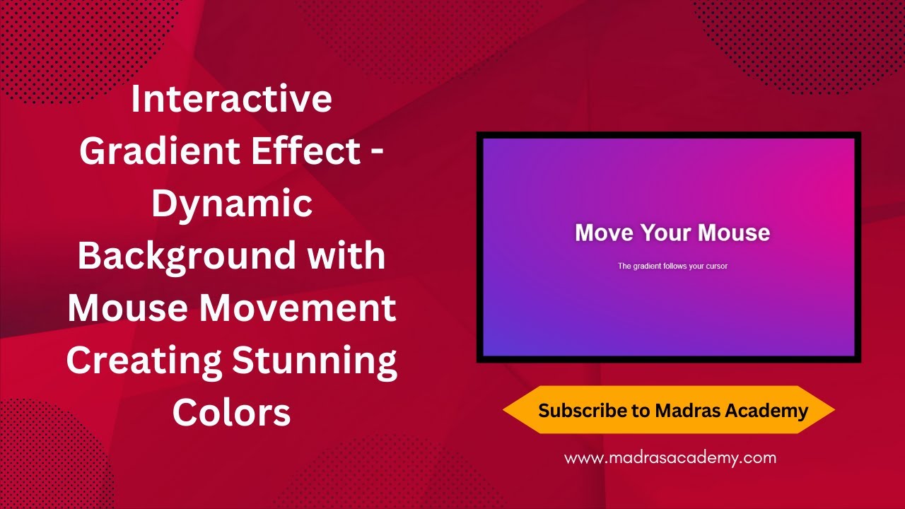 🎨 Interactive Gradient Background with HTML, CSS & JavaScript | Step-by-Step Guide 🖥️ - YouTube
