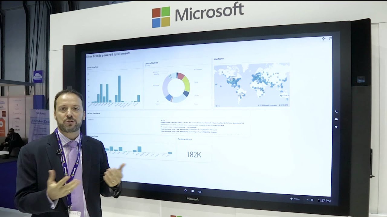 Microsoft GITEX2015 Day 5 - Insights with Surface Hub - YouTube