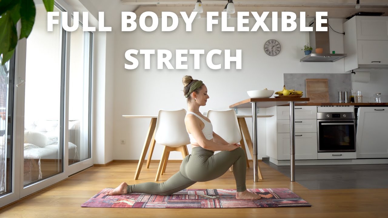 20 MIN FULL BODY FLEXIBLE STRETCH | Stretch & Yoga Flow At Home - YouTube