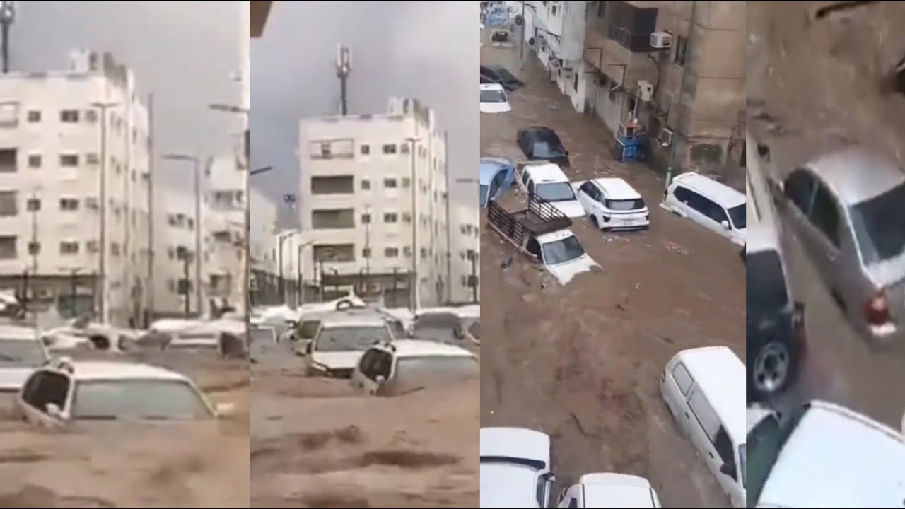Heavy Rains in Jeddah & Makkah | New Viral Videos Of Floods in Saudi ...