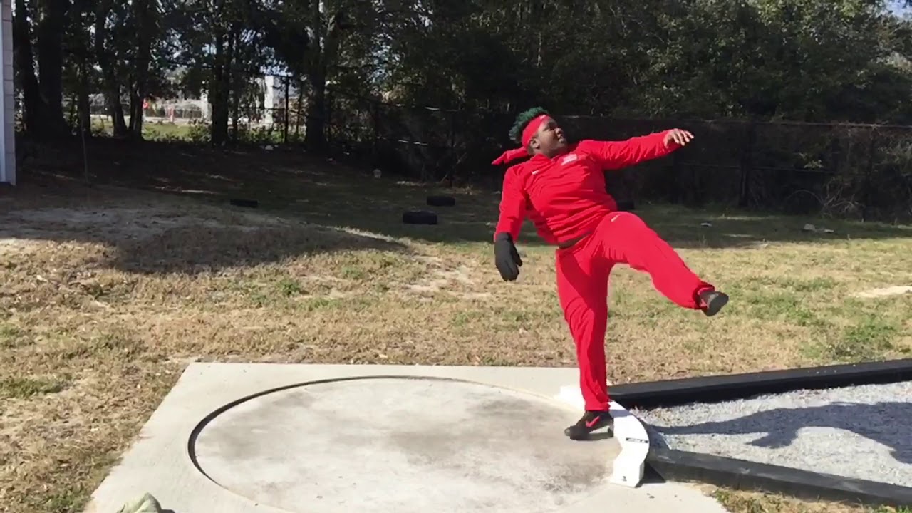 Vg 4. Raven Saunders SHOT PUT Workout with Coach Herbert Johnson ...