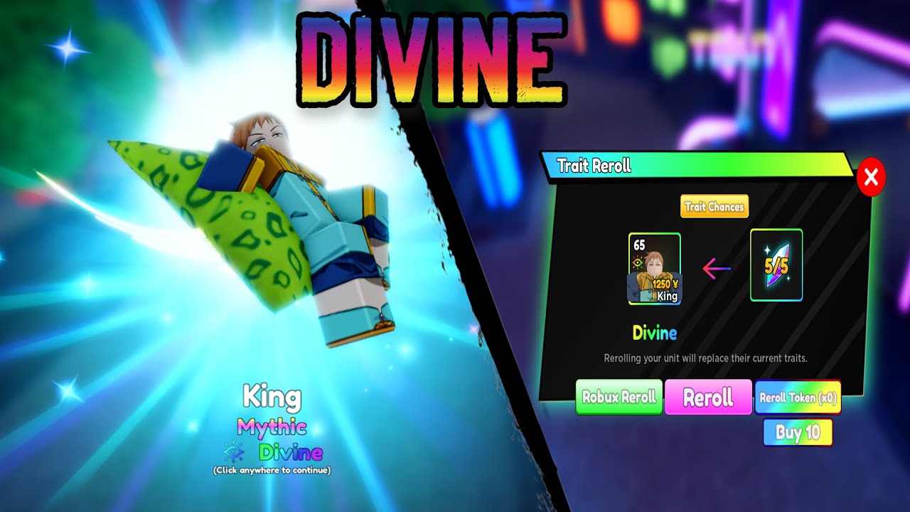 I Just Got DIVINE! King [Anime Adventures] - YouTube