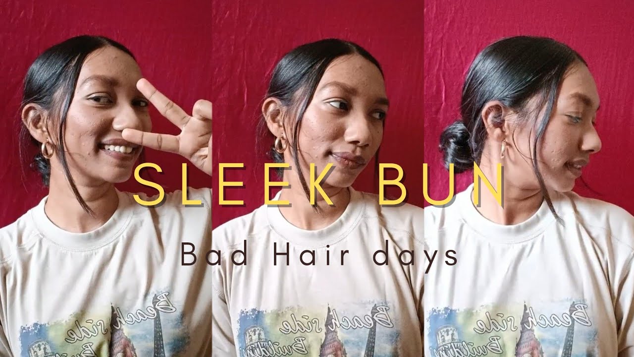 Sleek bun on your Bad Hair days ( Inspired by SELENA Gomez) | Super ...