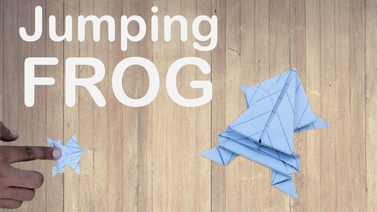 How to make paper frog | Jumping Frog | Notebook Paper Frog - YouTube