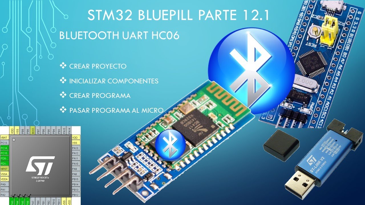 Stm32 Bluepill Parte 121 Bluetooth Uart Hc06 Youtube