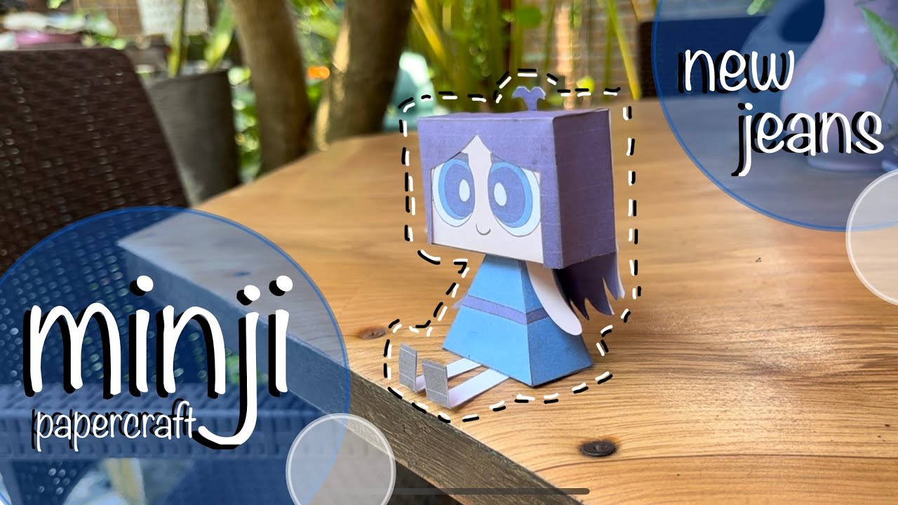 DIY Minji New Jeans Papercraft ️ #newjeans #kpop #powerpuffgirls #뉴진스 ...