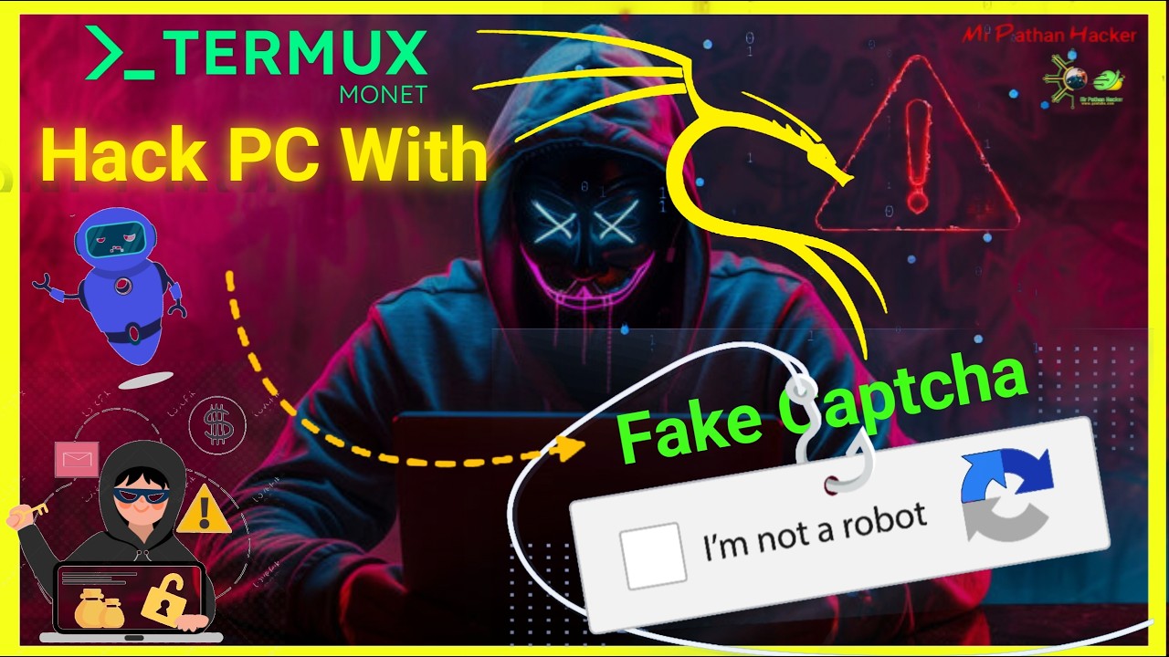 How To Hack Pc In One Click | Fake Captcha Hack Pc In One Click - YouTube