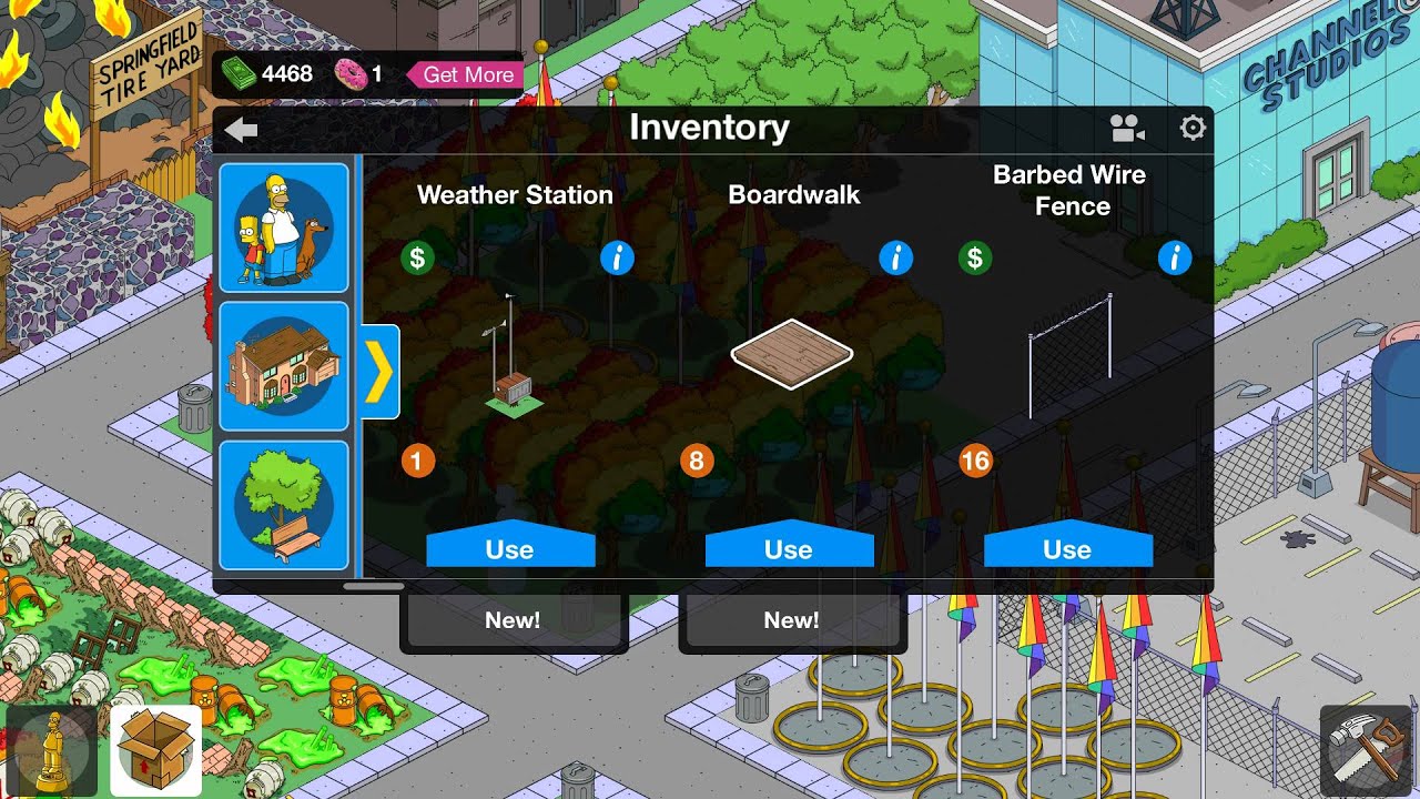 Gameplay: The Simpsons Tapped Out 02: don't need the weather station ...
