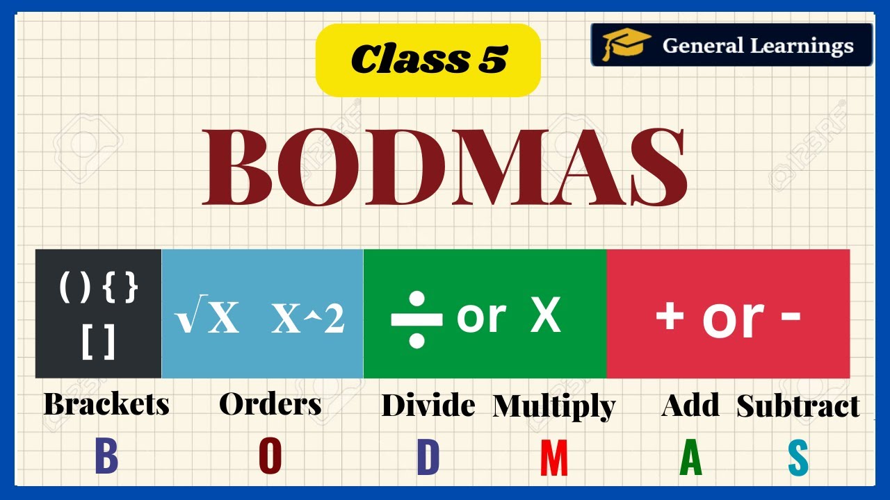 Class 5 bodmas | Grade 5 bodmas @generallearnings91 - YouTube
