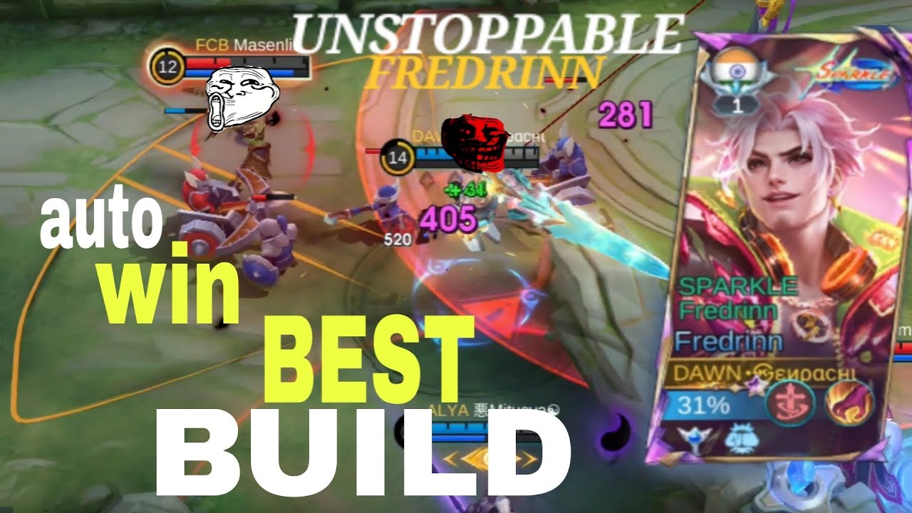 Fredrinn Best Build 2024 MLBB. Unstoppable Fredrinn😎. God Of Jungler ️ ...