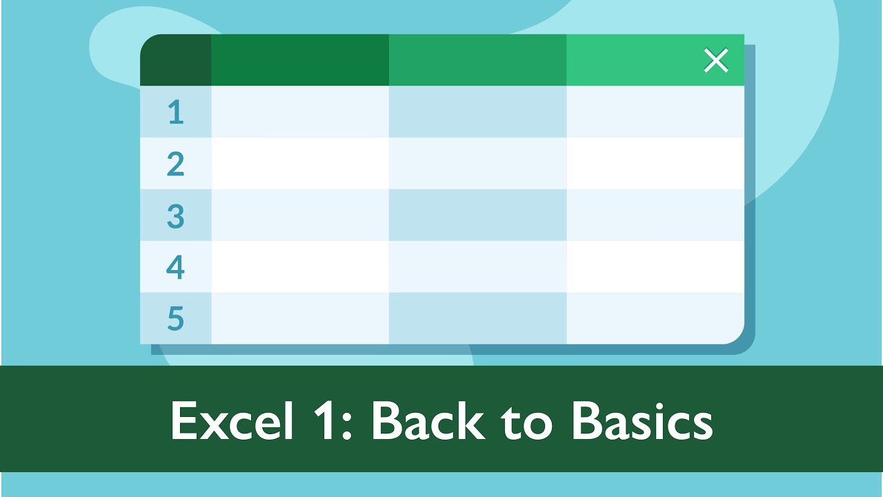 Microsoft Excel Workshop 1: Back to Basics - YouTube