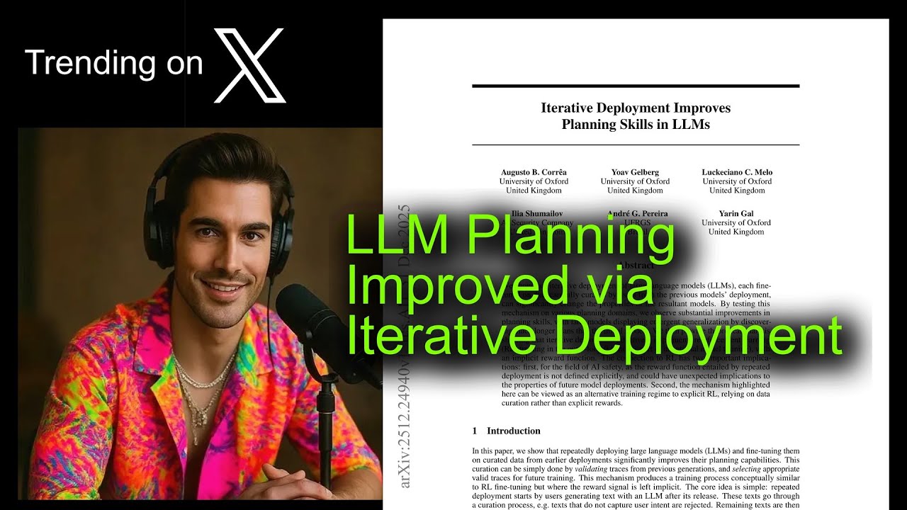 LLM Planning Improved via Iterative Deployment - YouTube