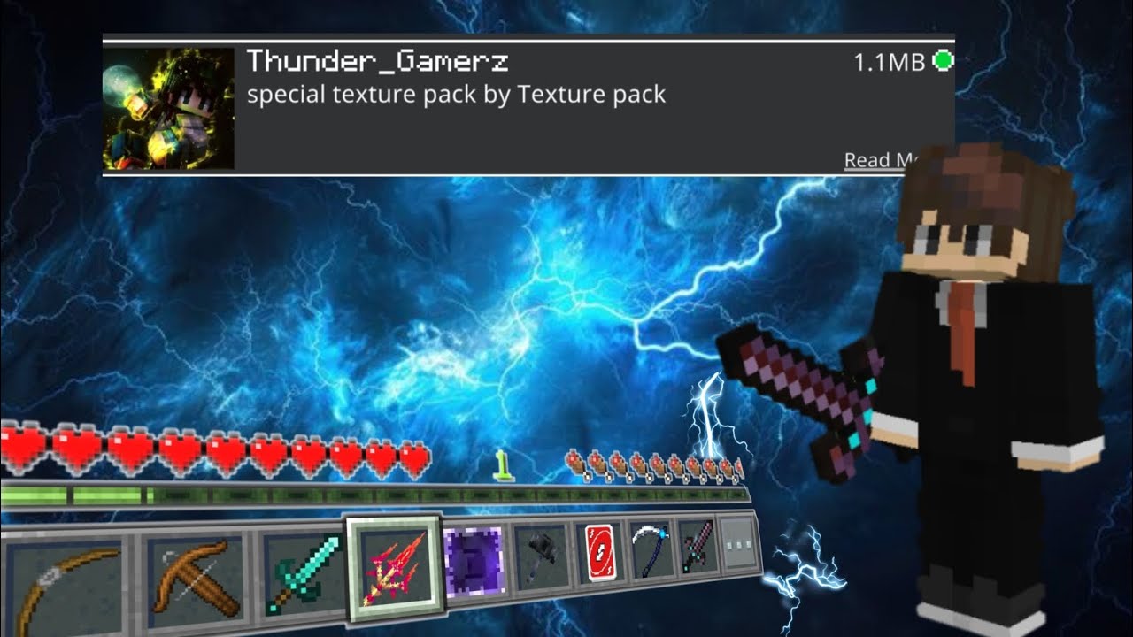 Minecraft Best Blue theme texture pack MCPE 1.21 Best pvp Texture pack ...