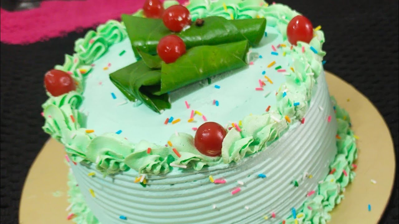 Paan cake / paan cake decoration / eggless cake / - YouTube