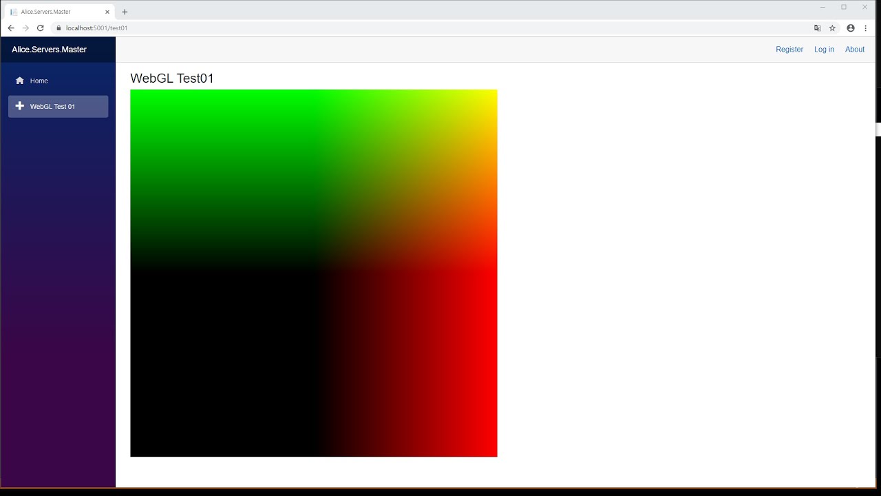 P00591 / Blazor & WebGL / Simple Test / Screen Full size - YouTube