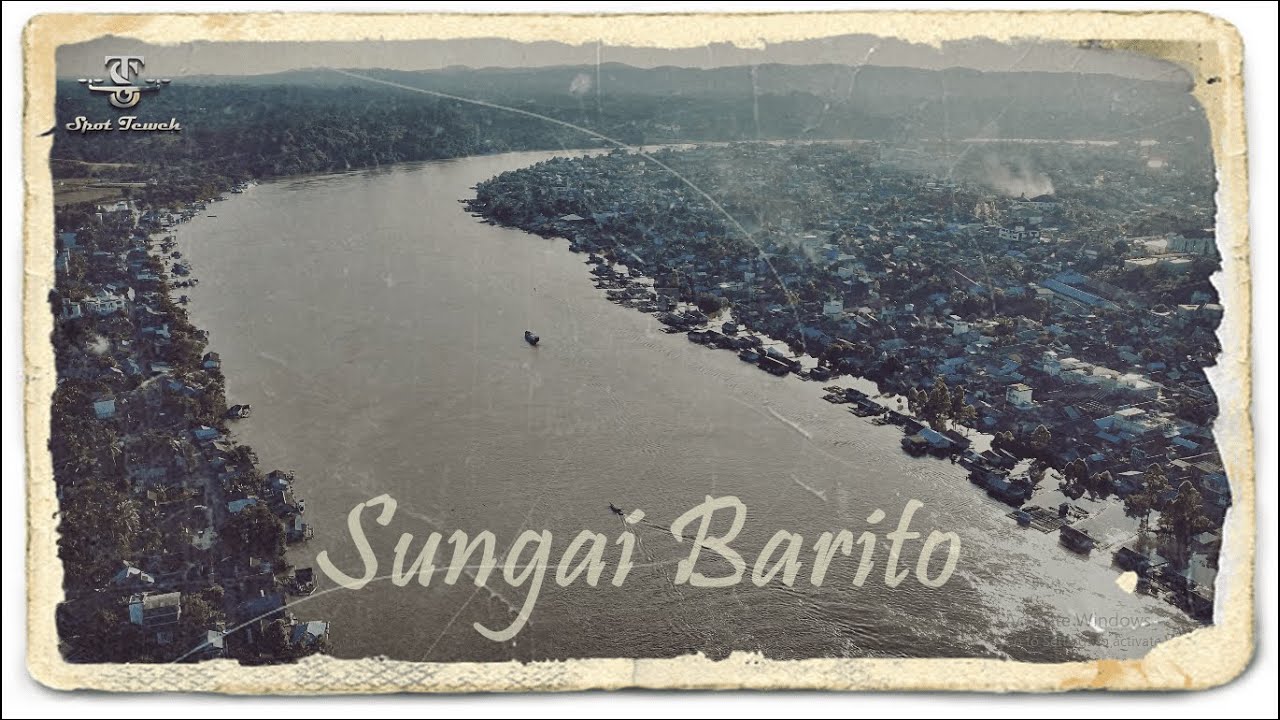 Drone Sungai Barito | Muara Teweh | 4K #muarateweh #baritoutara # ...