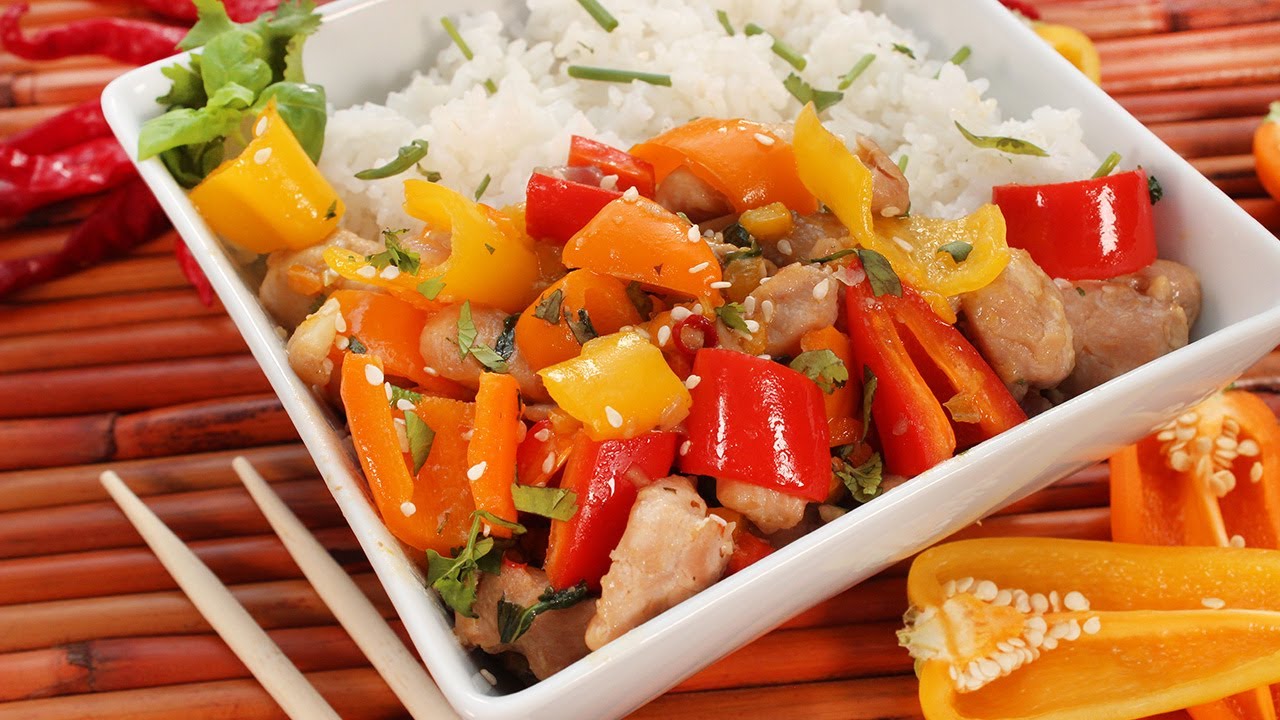 Spicy Thai Chicken Bowl - YouTube