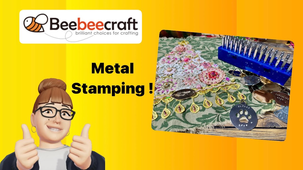 Metal dies and name plates with Beebeecraft - YouTube