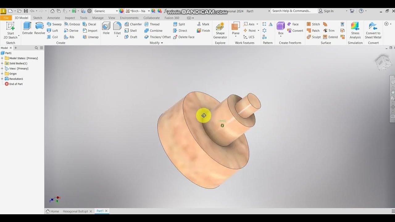Master the Revolve Tool in Autodesk Inventor | Beginner’s 3D Modeling ...