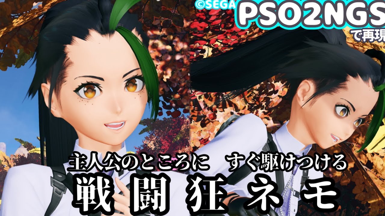 【PSO2NGS】戦闘狂ネモが主人公のところにすぐ駆けつける動画【再現】 - YouTube