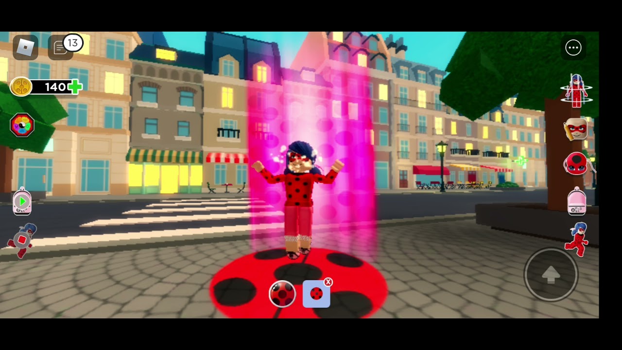 Roblox- Miraculous ladybug Roleplay Ladybug's Transformation - YouTube