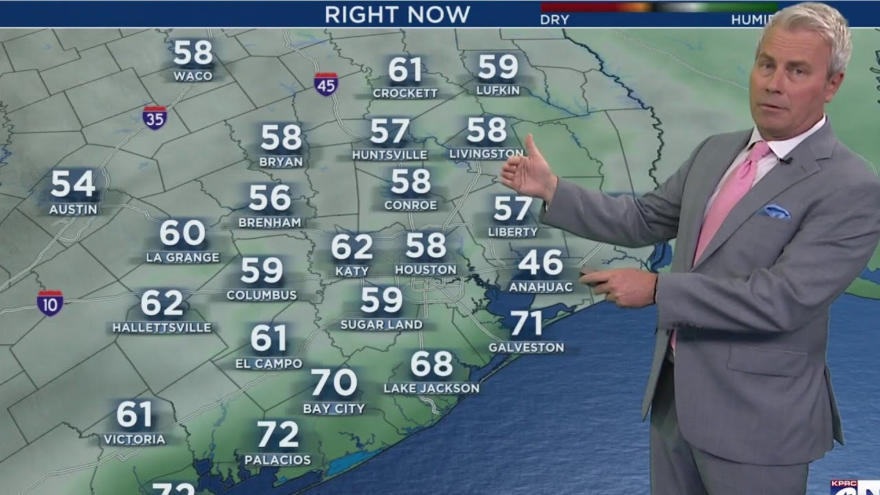Houston Enjoys Brief Humidity Relief with Light Rain Expected Along the ...