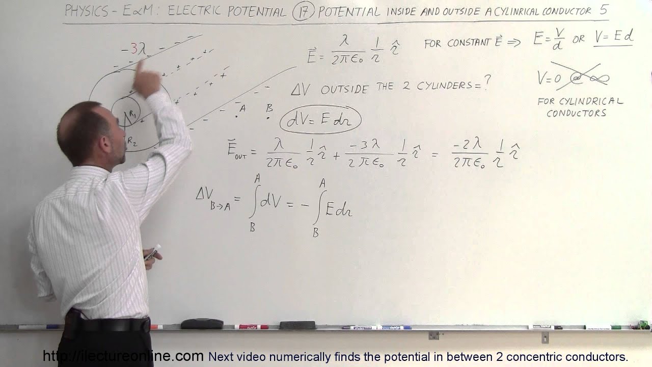 Physics 38 Electrical Potential (17 of 22) Potential Outside 2 ...