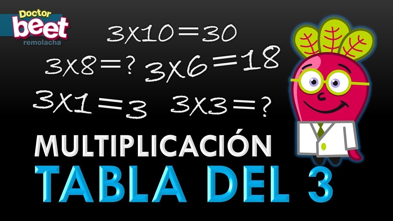 MULTIPLICACION LAS TABLAS DEL 3 MULTIPLICAR Matematicas - YouTube