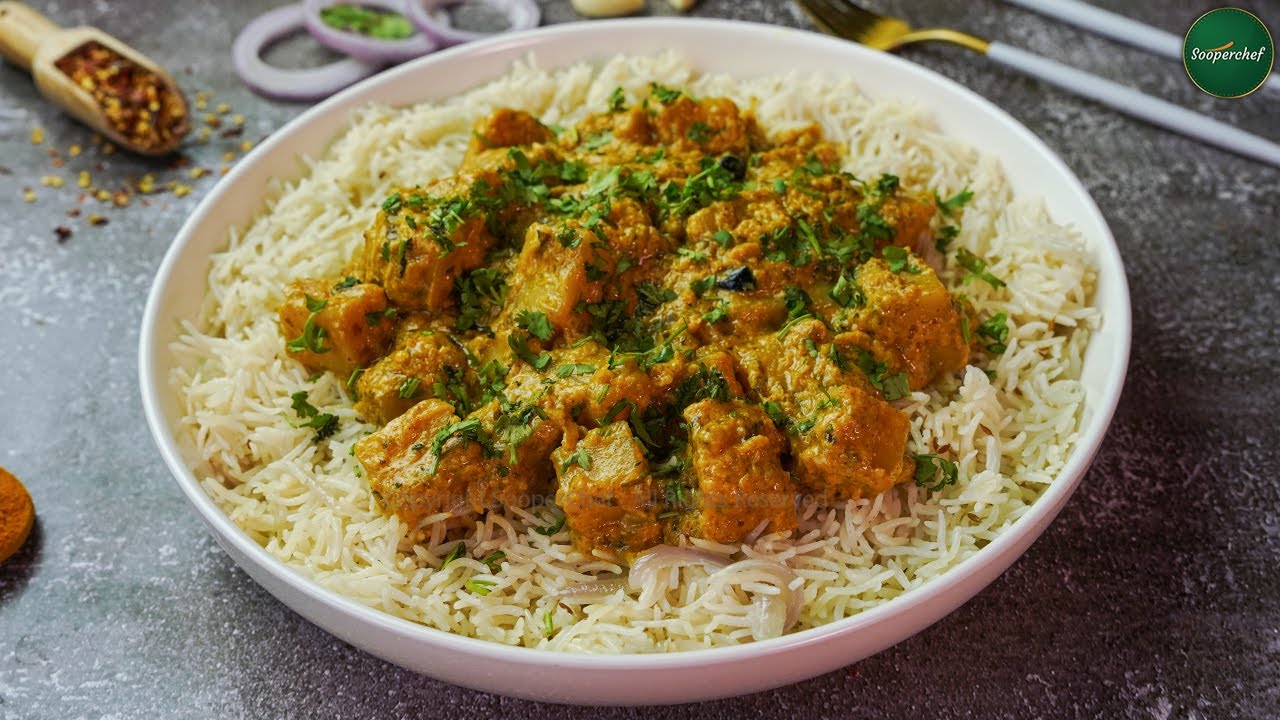 Reshmi Aloo Masala with Tarka Rice Recipe by SooperChef - YouTube